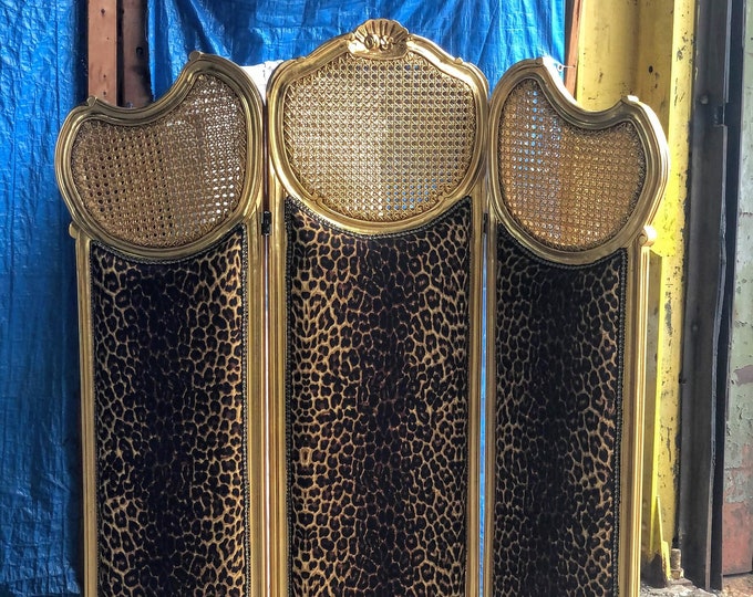 French Louis XV Style Three-panel Screen in Gilt Wood Room Divider - Etsy
