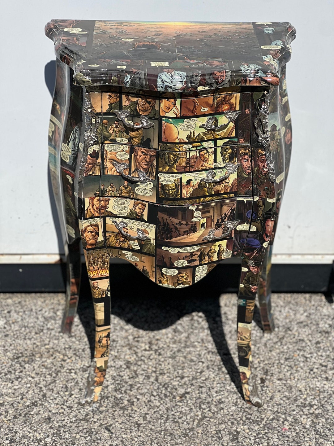 Comic Book Accent Table Nightstand - Etsy