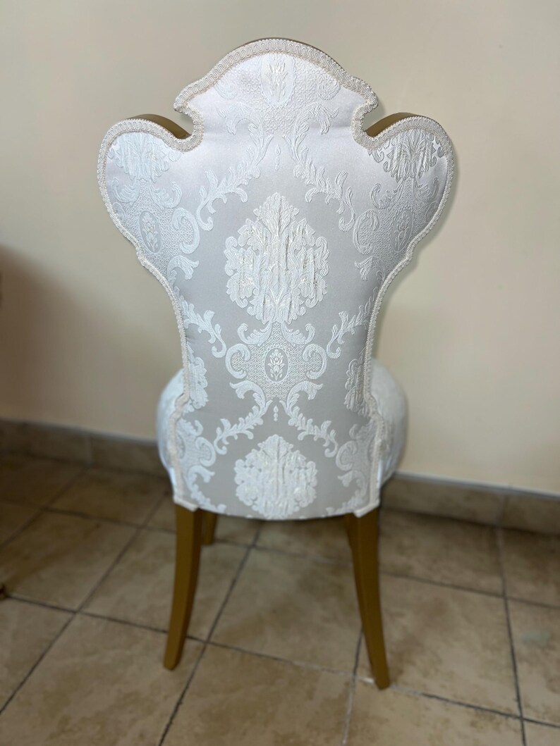 Damask Gold Painted Side Chair - Etsy