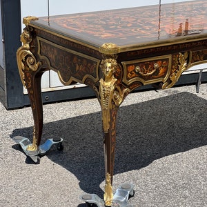 Made to Order Louis XIV Marquetry Big Desk - Etsy