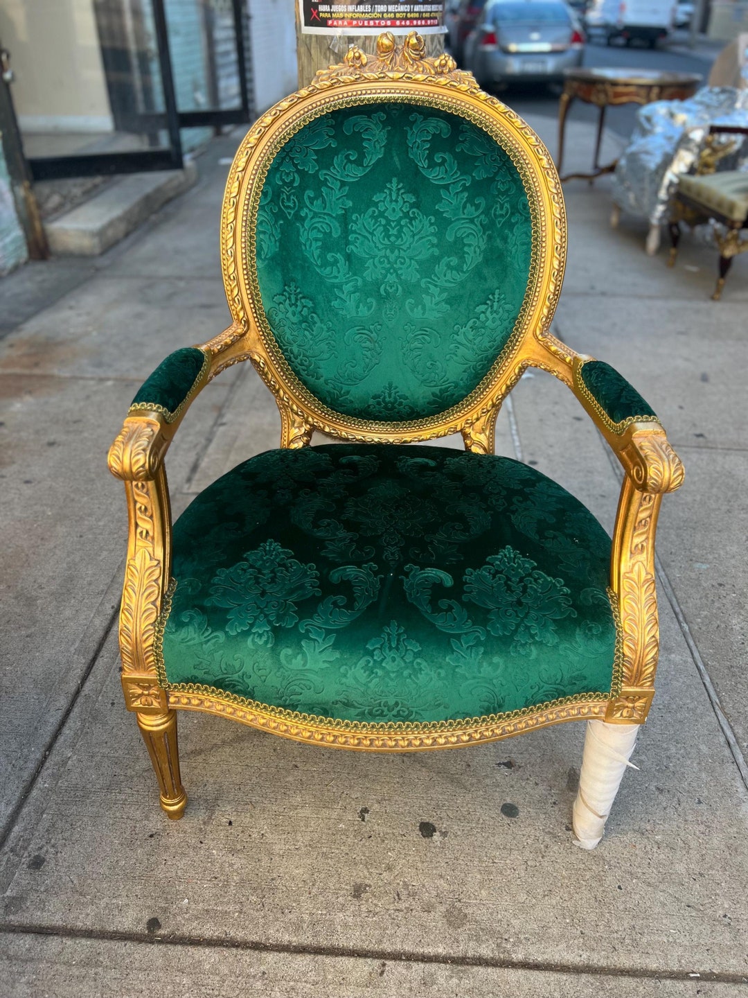 Louis XV Style Gold Gilt Parlor Chair Armchair - Etsy