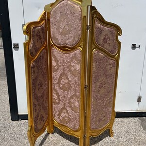 Vintage French Louis XV Style Three-panel Screen in Gilt Wood Room ...
