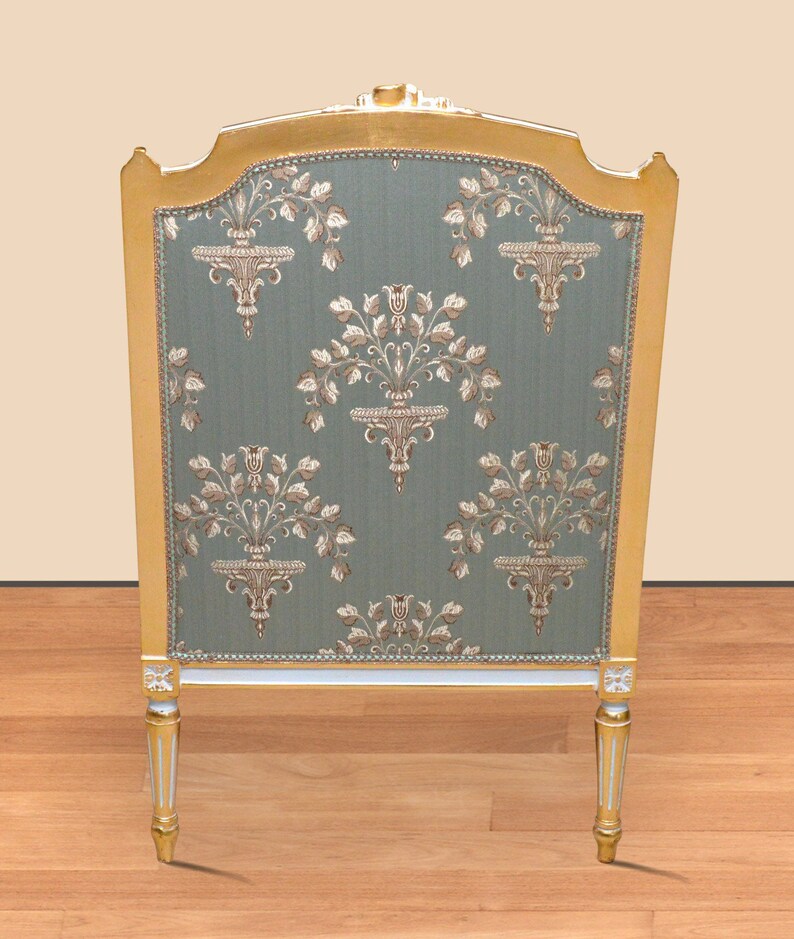 French Chair Light Blue Chair Furniture Baroque Rococo - Etsy