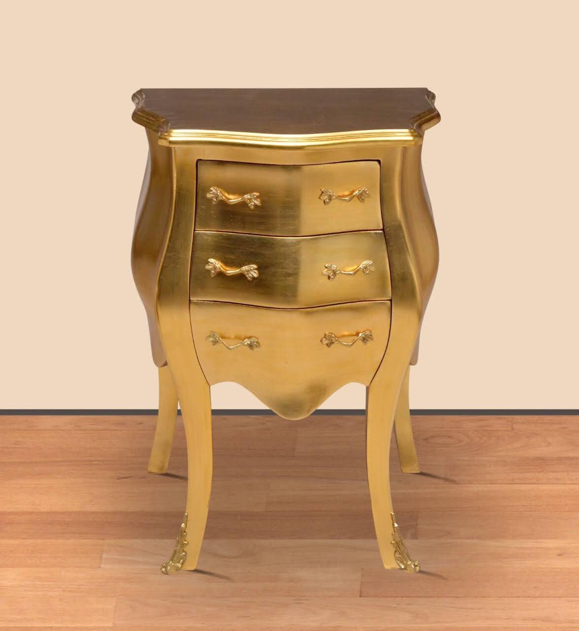 Gold Leaf Chest of Drawers Commode - Etsy