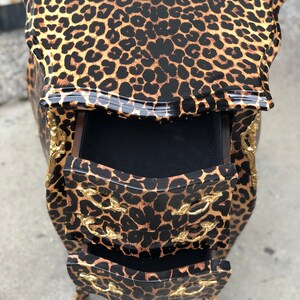 Leopard Chest of Drawers Side Table Nightstand Animal Print Accent ...
