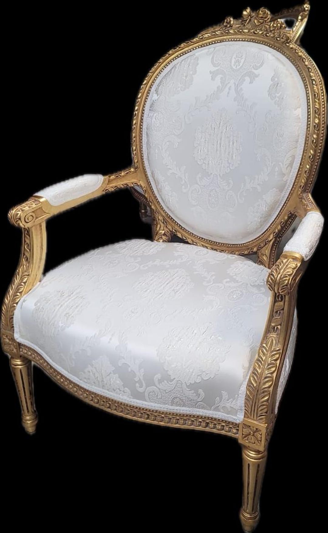 Louis XV Style Gold Gilt Parlor Chair Armchair - Etsy
