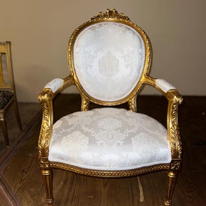 Louis XV Style Gold Gilt Parlor Chair Armchair - Etsy