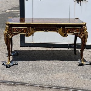 Made to Order Louis XIV Marquetry Big Desk - Etsy
