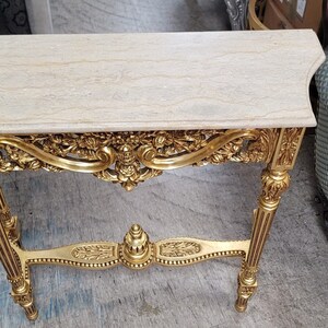 Gilded Console Table Gold Console Tablelouis XVI Gilded Side - Etsy