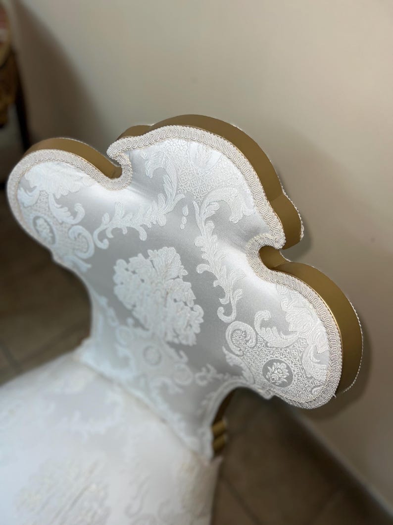 Damask Gold Painted Side Chair - Etsy