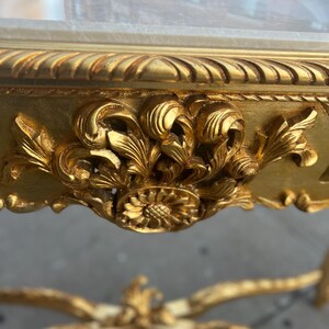 Gilded Console Table, Gold Console Table,louis XVI Gilded Side Table - Etsy