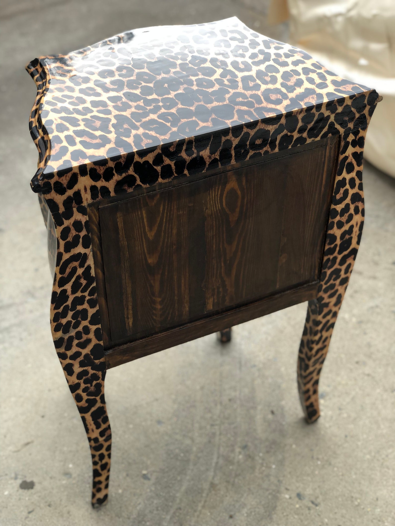 Leopard Chest of Drawers Side Table Nightstand Animal Print - Etsy