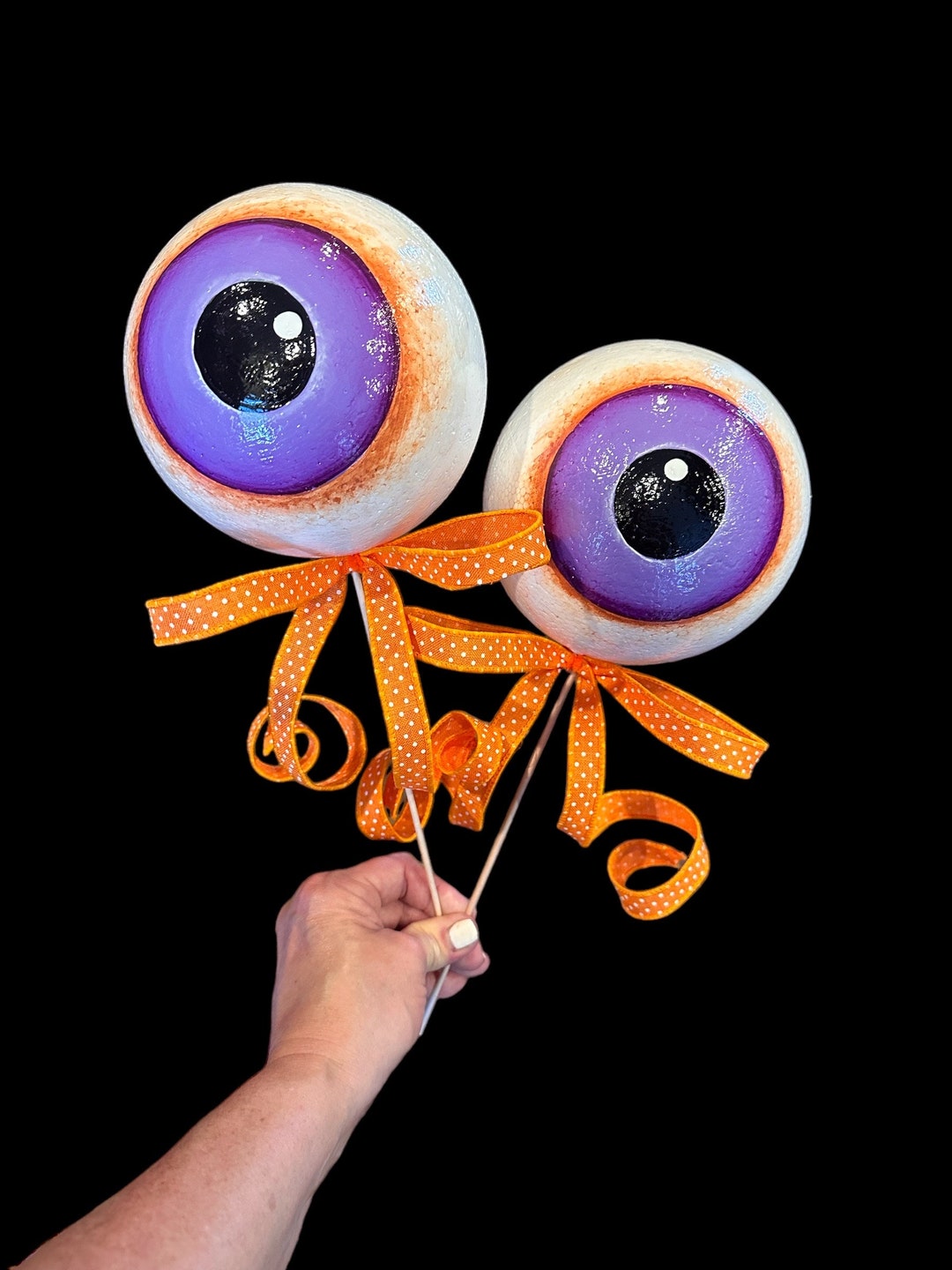 Spooky Halloween Eyeball Picks 6 Inches - Etsy