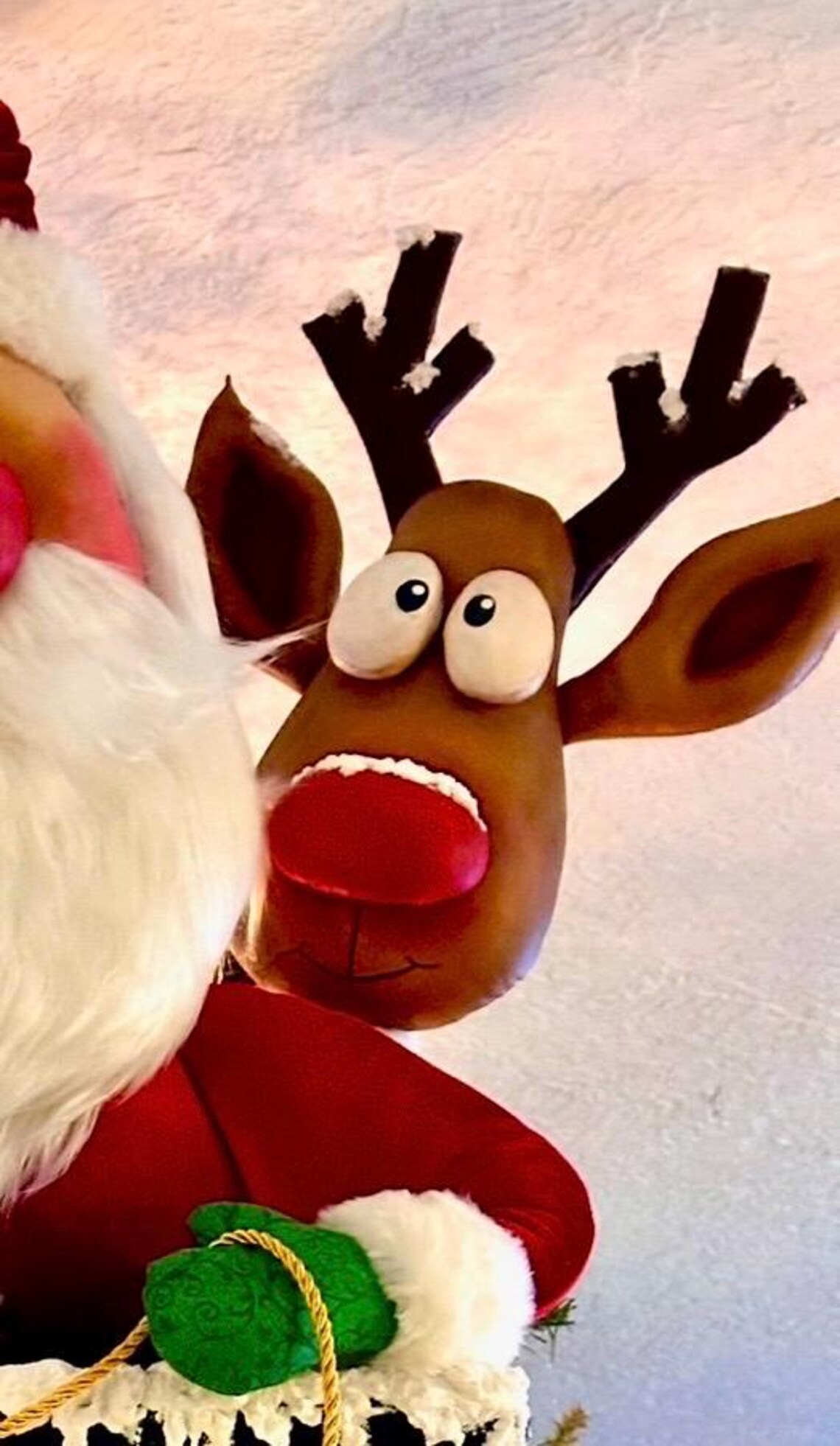 Buddy the Reindeer Wreath Attachment, Multiple Purchasing Options - Etsy