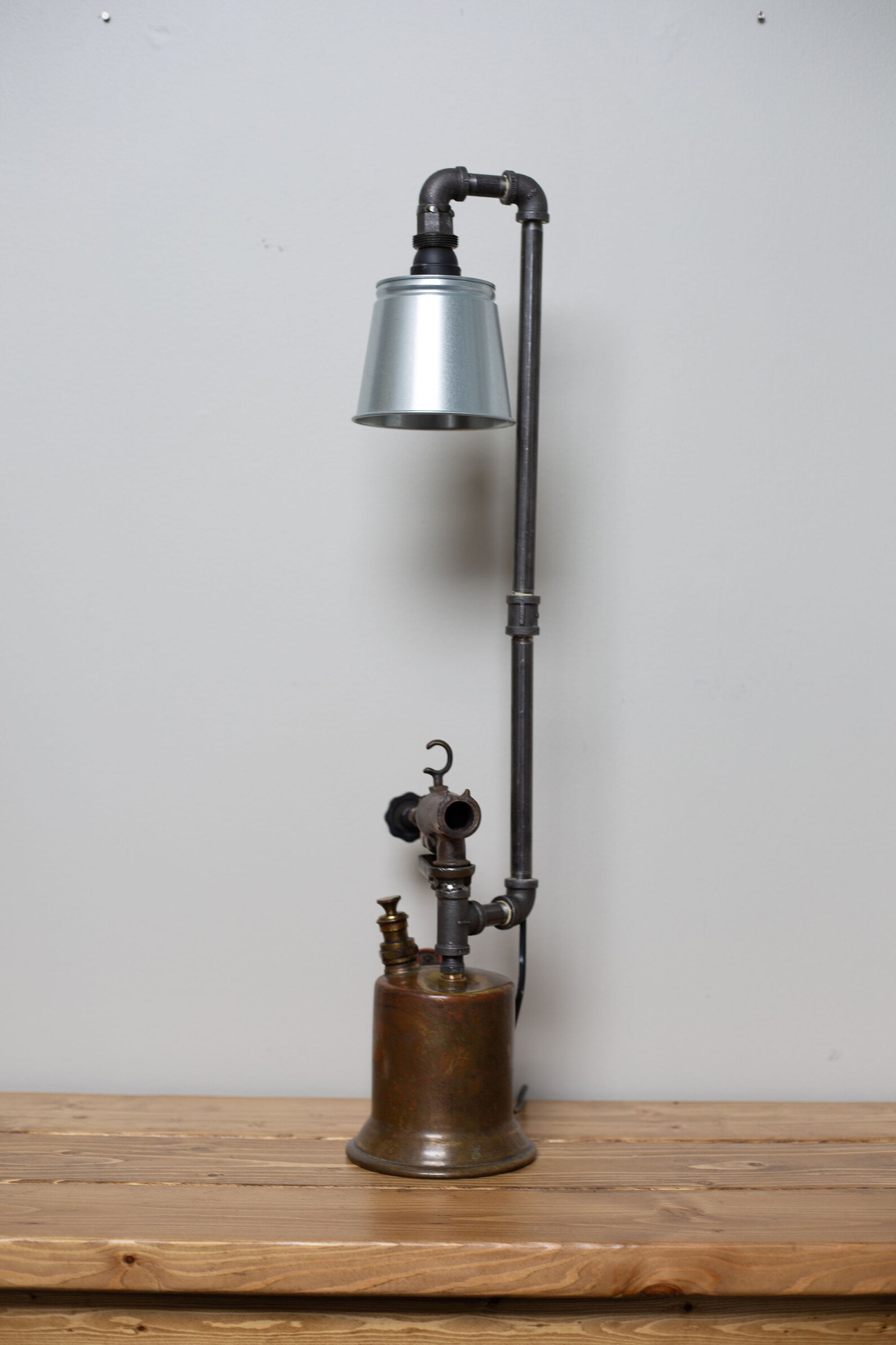Gasoline Torch Lamp, Antique Steampunk Light, Vintage Tool, Mechanic ...