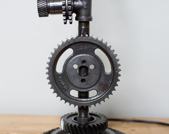 Piston & Gear Desk Lamp - Etsy