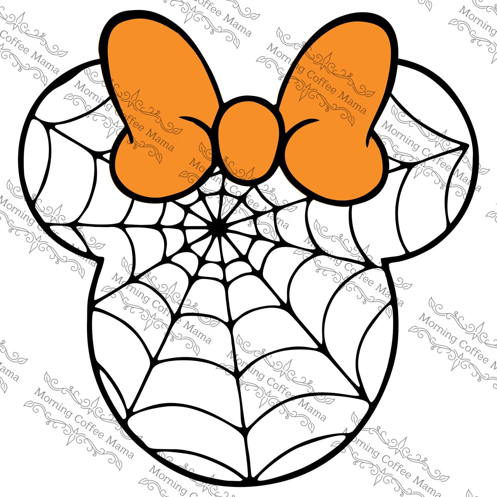 Minnie Mouse Spider Web | Instant Download | SVG Zip File - Etsy
