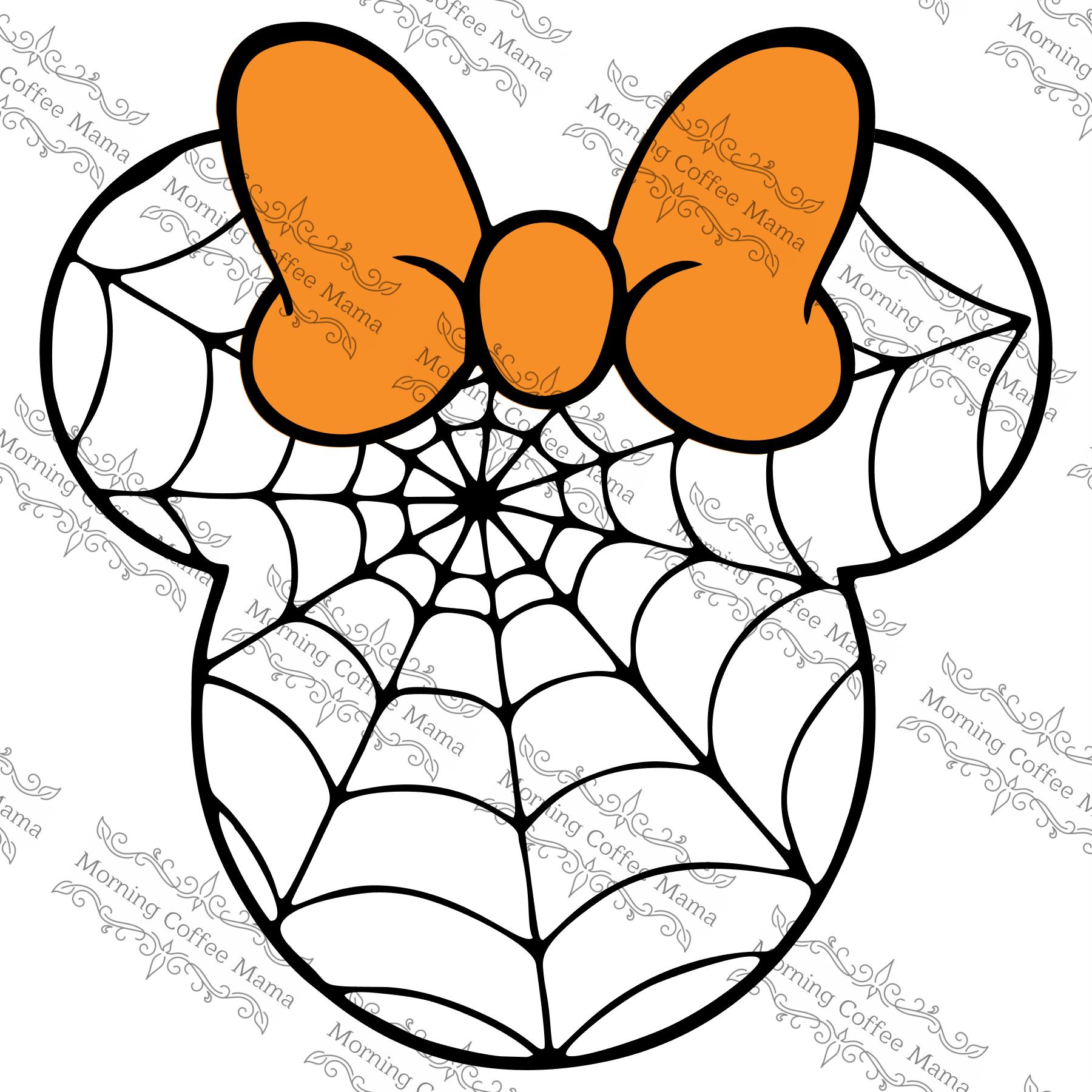 Minnie Mouse Spider Web | Instant Download | SVG Zip File - Etsy