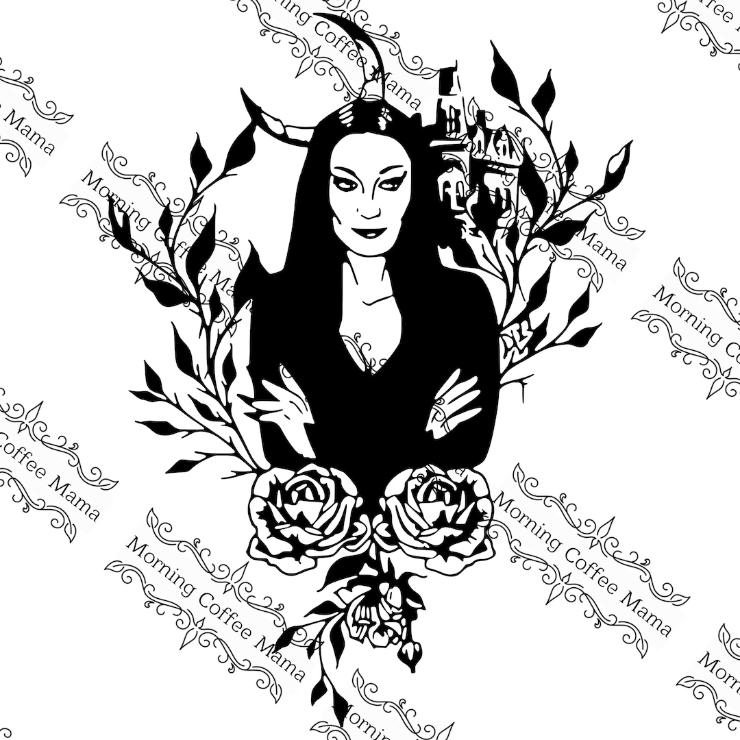 Morticia Adams | Instant Download | SVG Zip File - Etsy