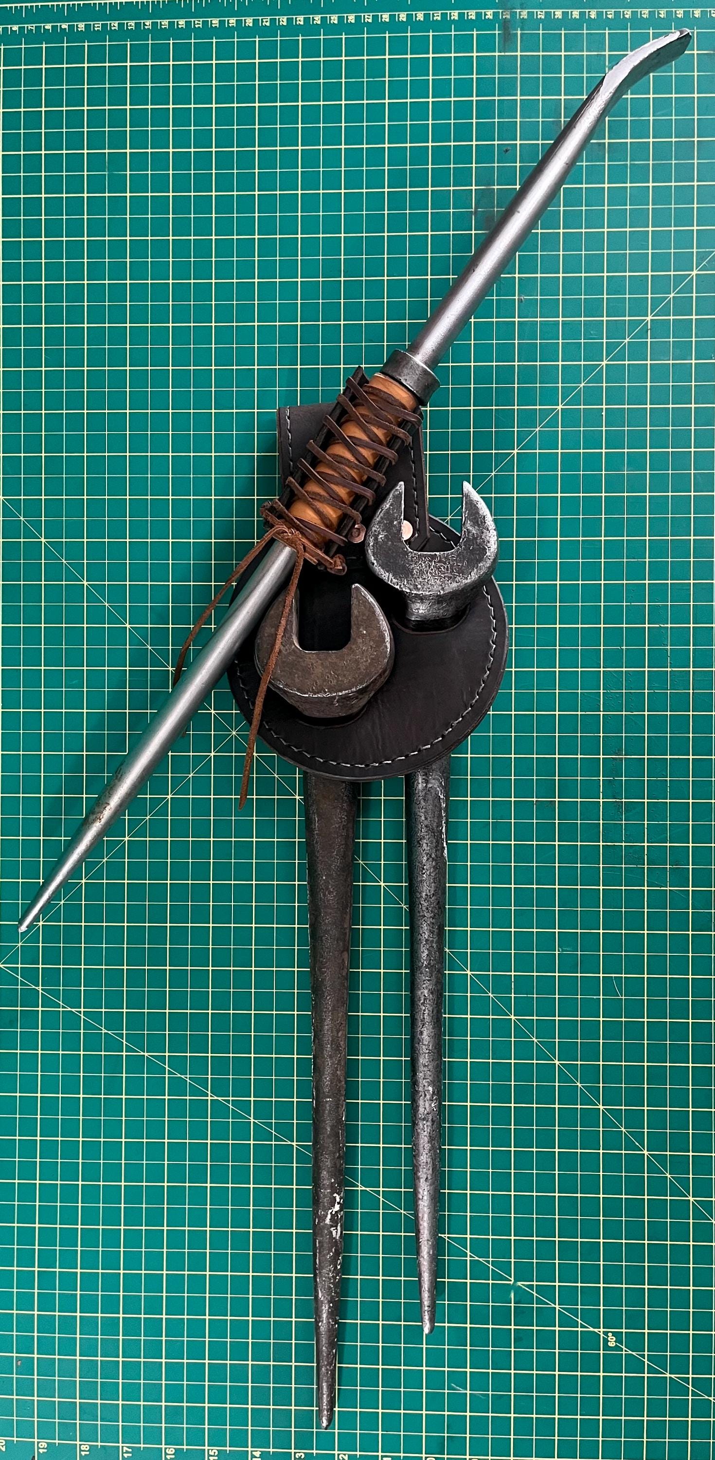 The Old Gray Ironworker Spud Wrench/sleever Bar Holder, Scabbard, Frog ...