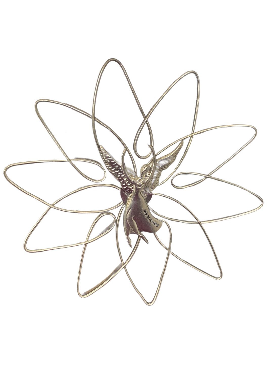 Vintage Magnetic Angel Photo Holder Memories Pewter Engraved. Gift Idea ...