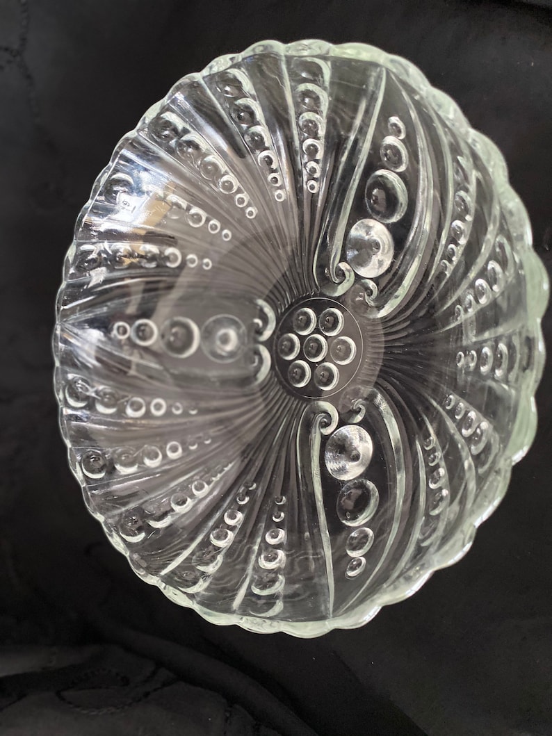 Anchor Hocking Depression Glass Vegetable Fruit Bowl. Burple Bubble ...