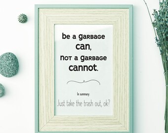 Clean up After Yourself Print, Downloadable Prints, Funny Office Sign ...