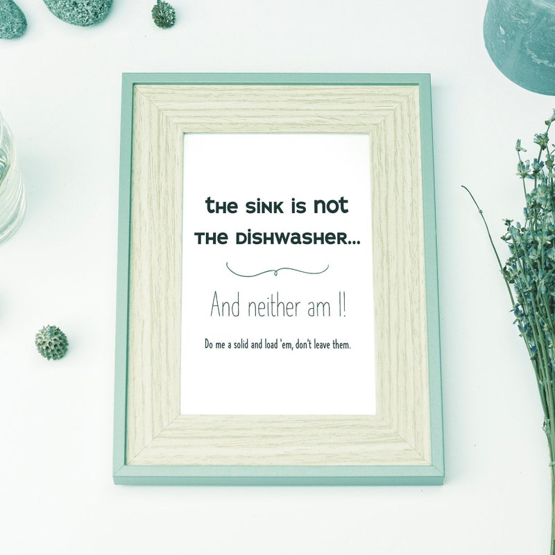 Wash Dishes Sign - Etsy Australia