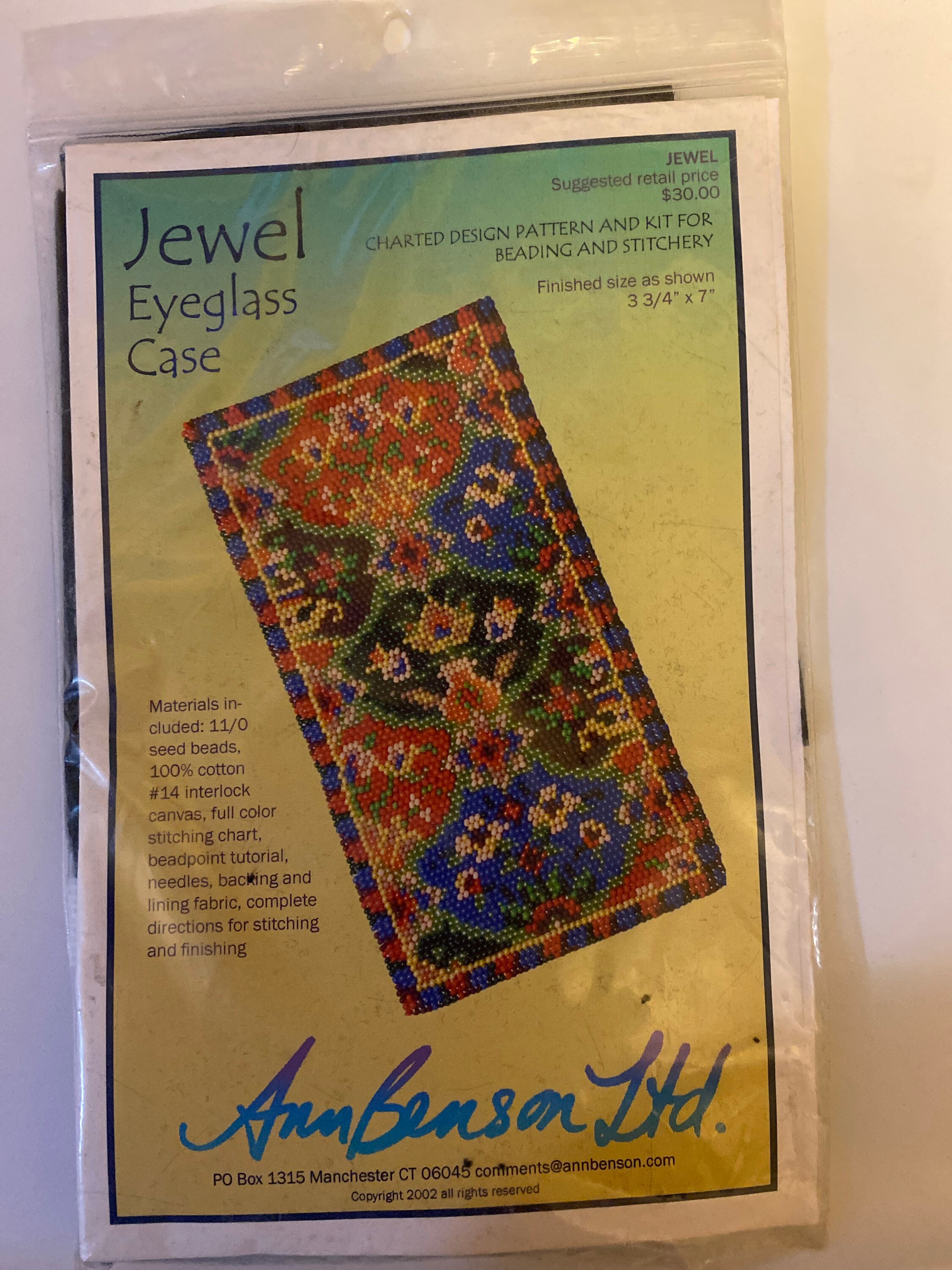 Ann Benson kit: Jewel Eyeglass case | Etsy