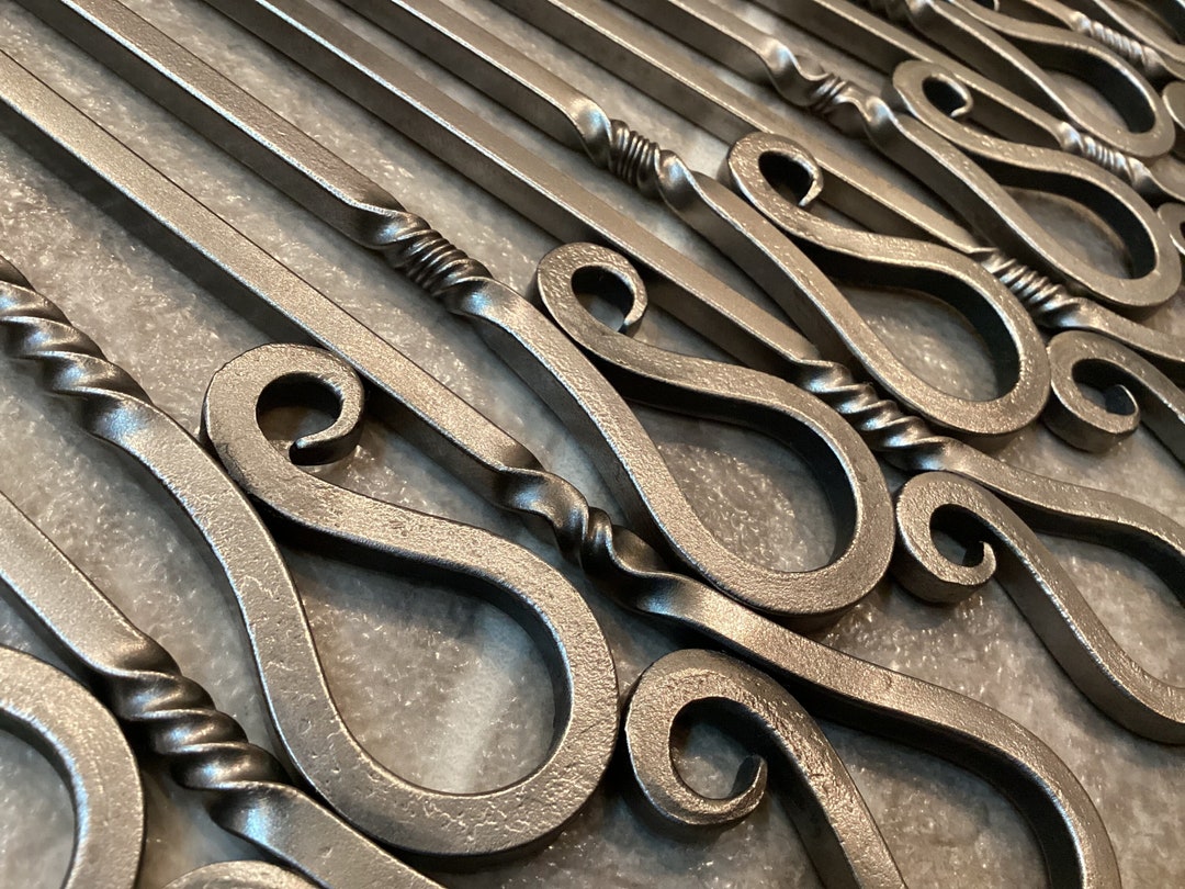 Hand Forged Iron Grill Skewers, BBQ Gift - Etsy