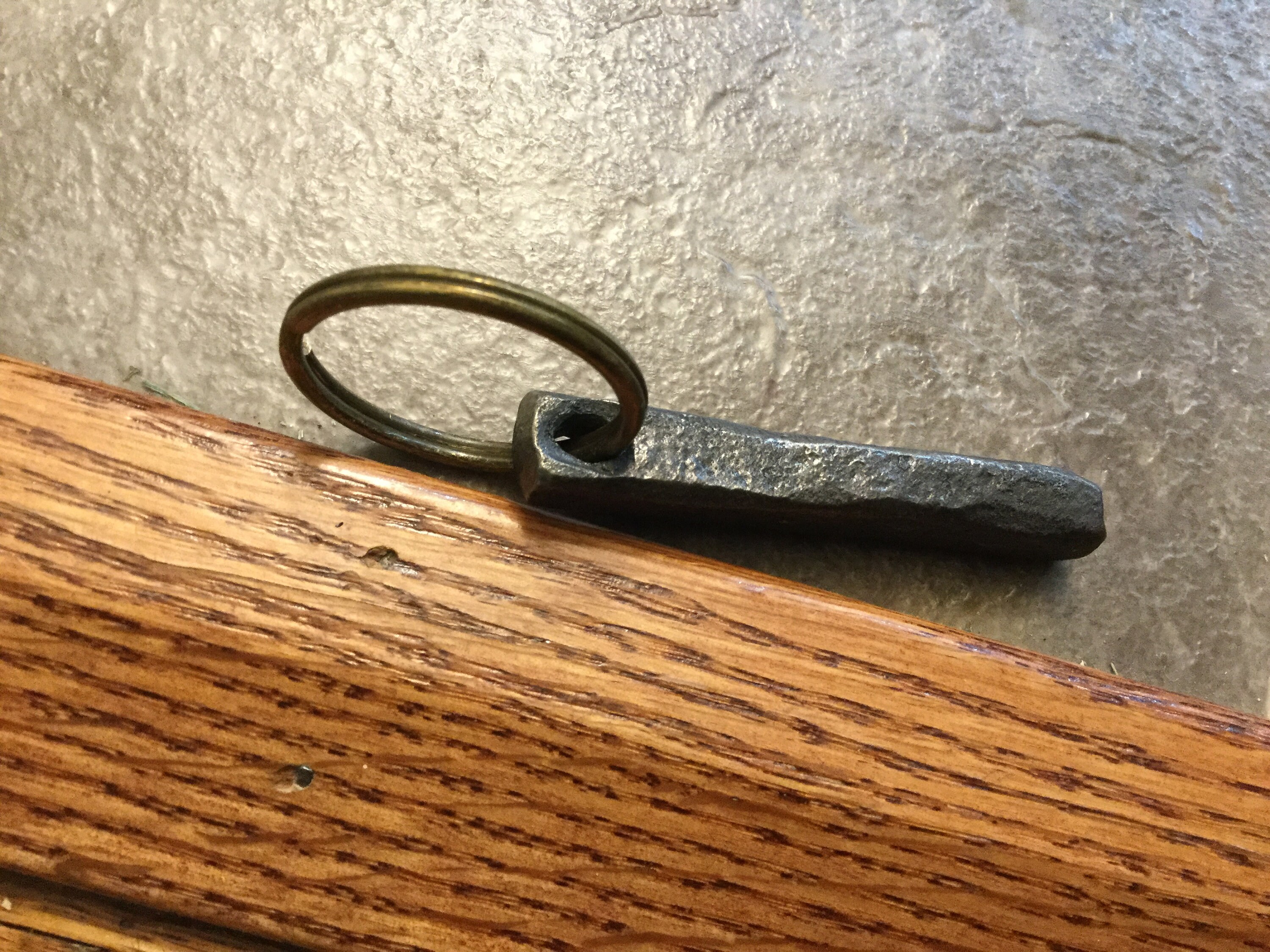 6th Anniversary Blacksmith Made Keychain Custom Keychain - Etsy