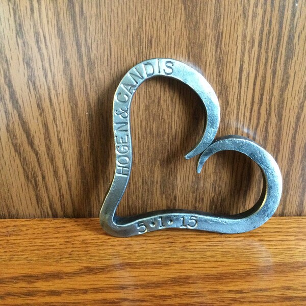 Hand Forged Heart - Etsy
