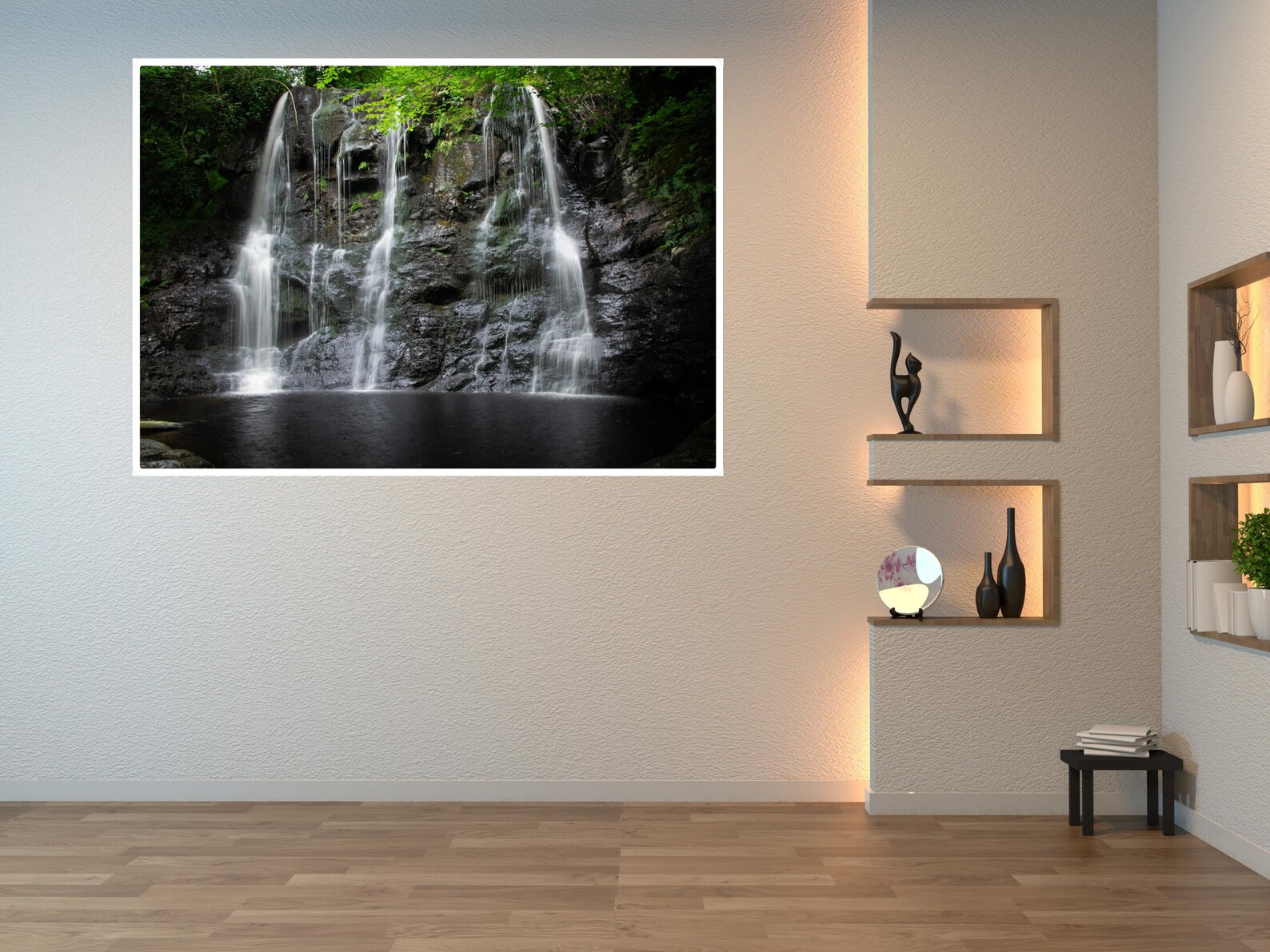 Ess-na-crub Waterfall, Glenariff Forest Waterfall, County Antrim ...
