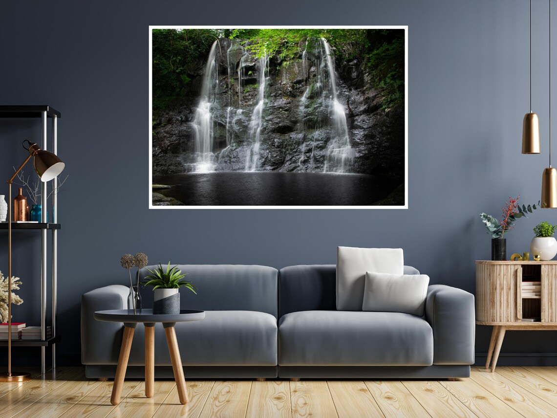 Ess-na-crub Waterfall, Glenariff Forest Waterfall, County Antrim ...
