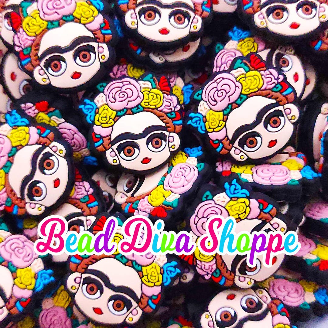 Set of 2 - 26mm X 27mm - MEXICAN CUTIE - Focal Beads - DIY Jewelry ...