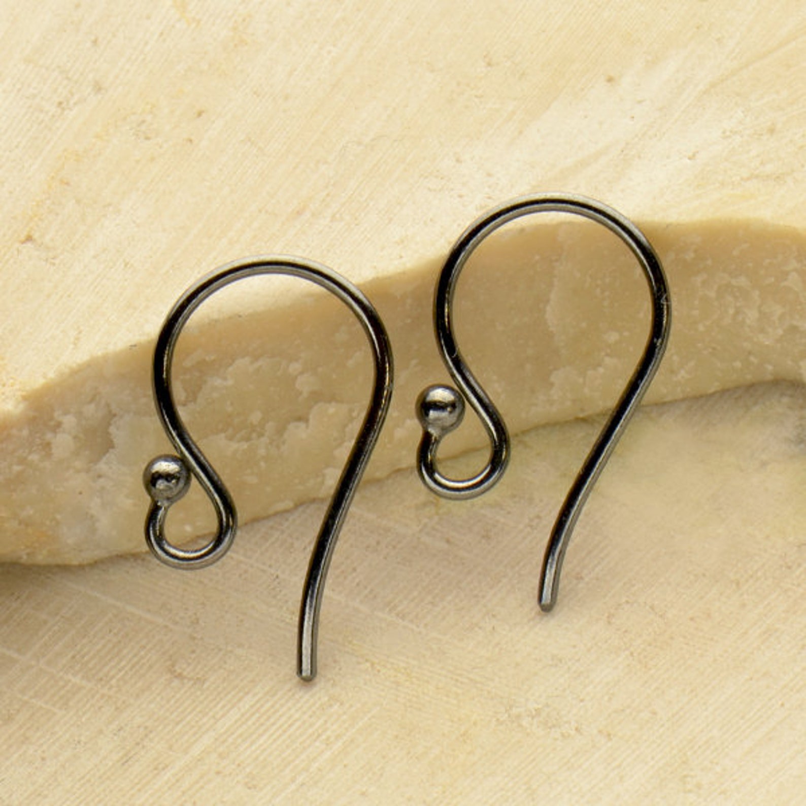 Simple Ear Hook W Ball 16mm, 1102, Earring Findings, Earring Hooks ...