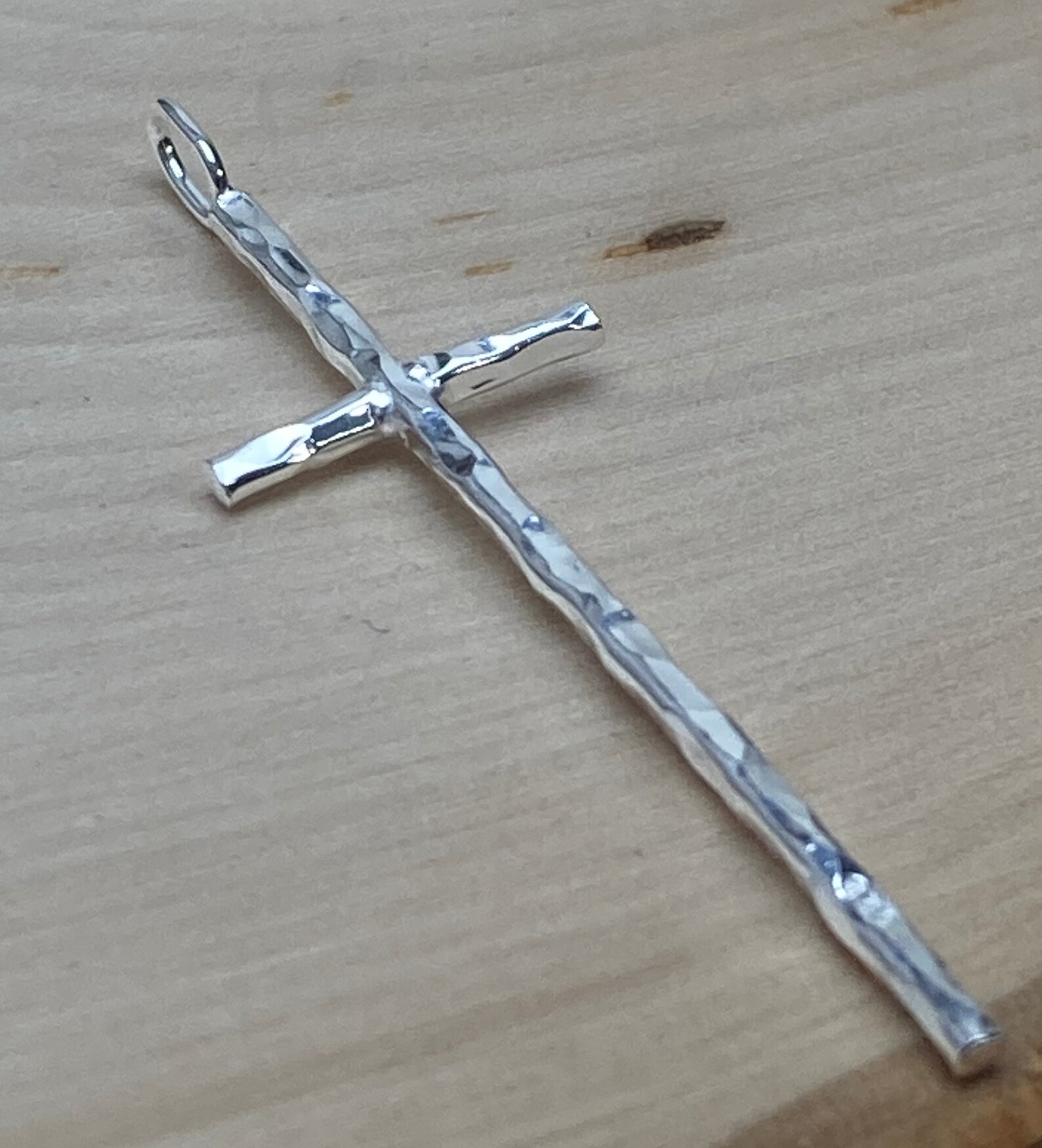 Extra Long Cross Pendant 925 Sterling Silver - Etsy