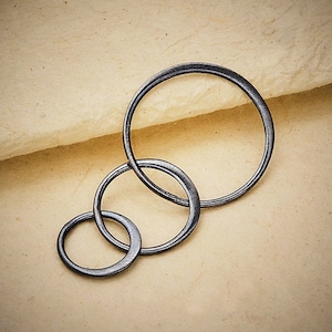 Three Circle Links, Sterling Silver Three Circle Links, Jewelry Links ...