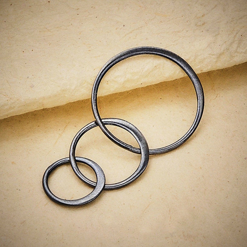 Three Circle Links, Sterling Silver Three Circle Links, Jewelry Links ...