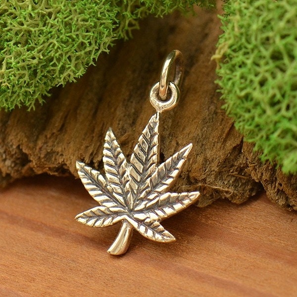 Pot Leaf Pendant - Etsy