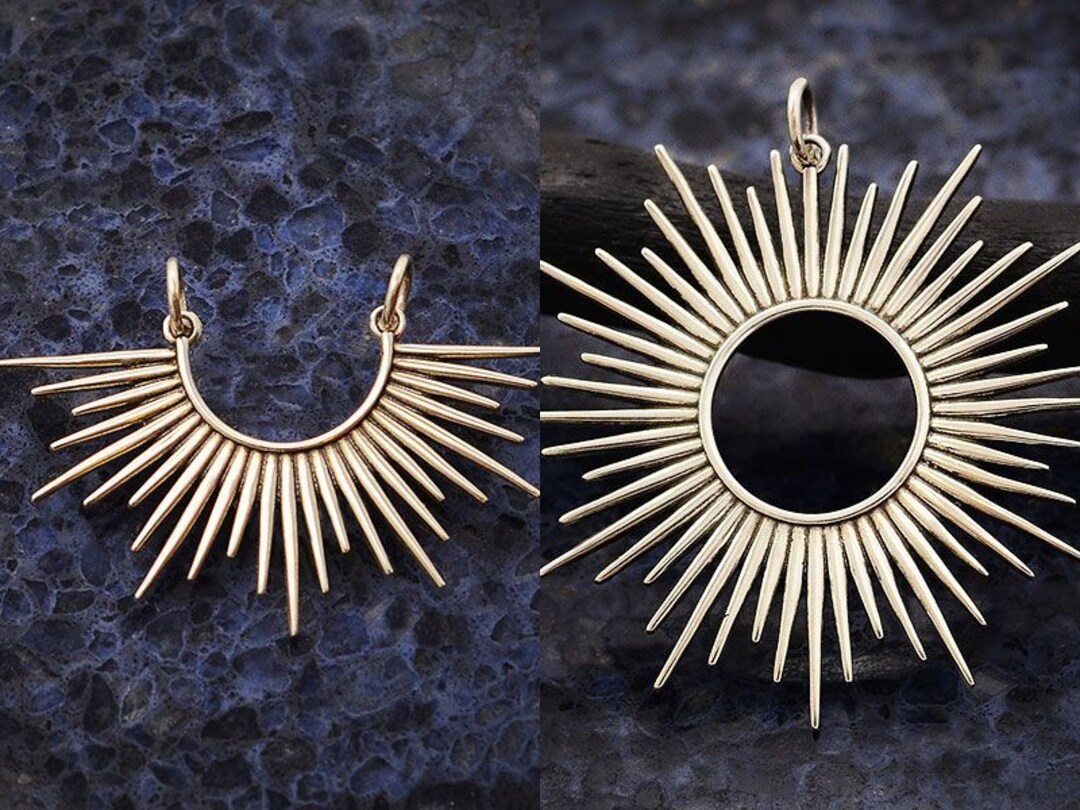 35% off NO Coupons Needed, Sterling Silver Sunburst Spike Pendant ...