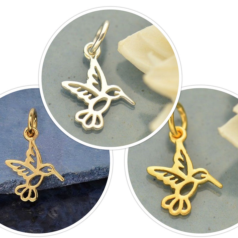 Hummingbird Charm - Etsy