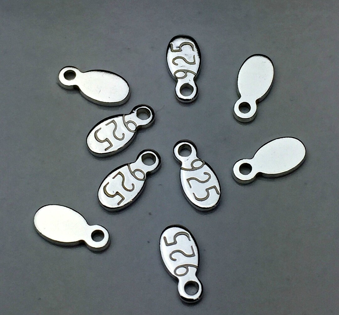 Sterling Silver .925 Hallmark Charms - 10 Pieces, Quality Tag - Etsy