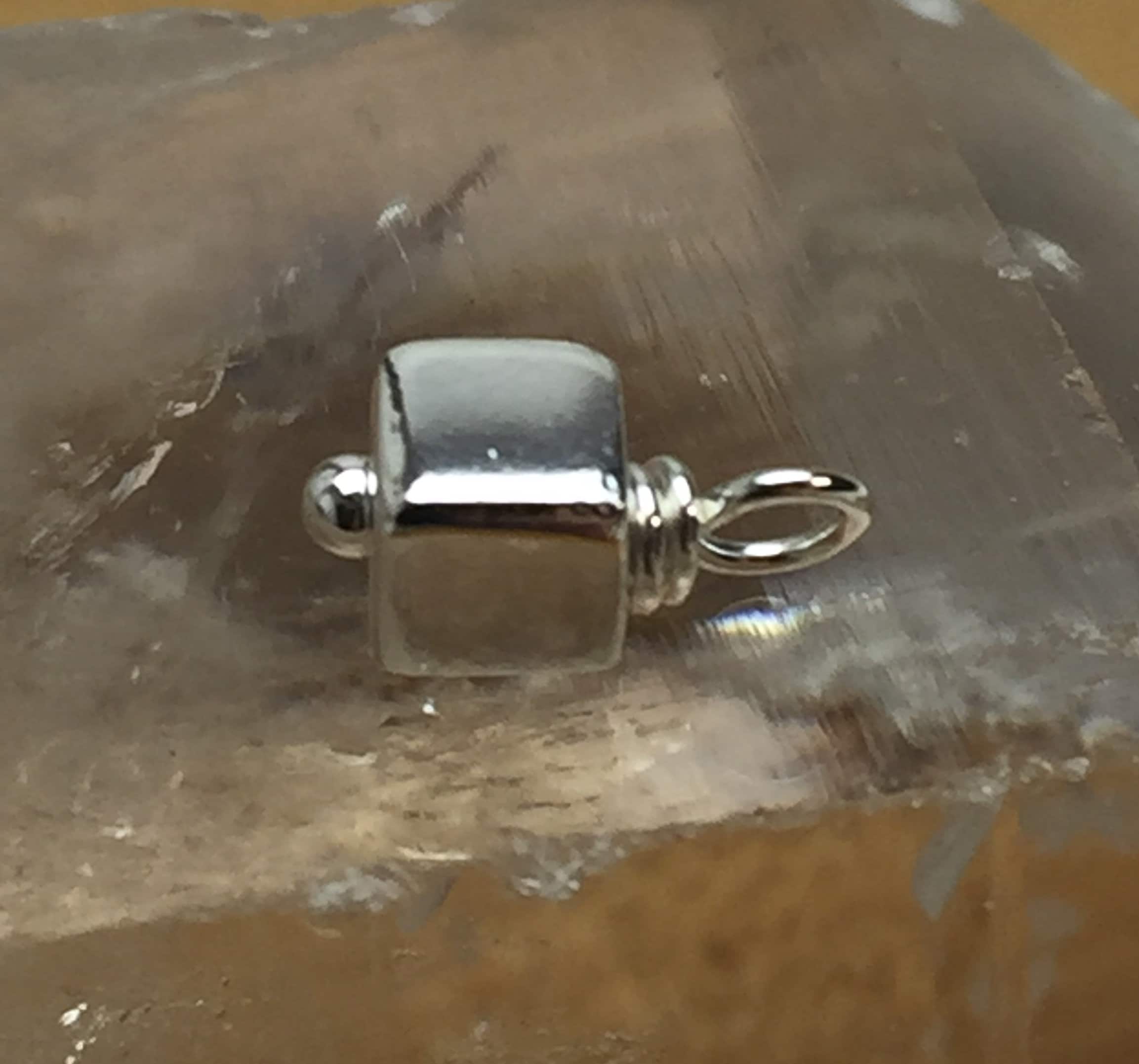 Sterling Silver Cube Charms Hand Wrapped Cube Charms 6mm | Etsy