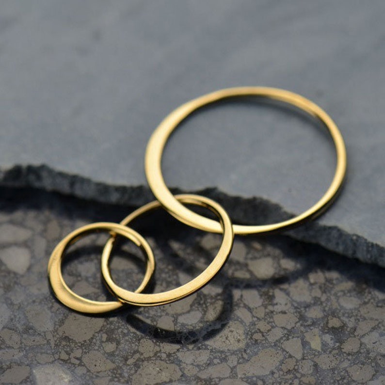 Three Circle Links, Sterling Silver Three Circle Links, Jewelry Links ...