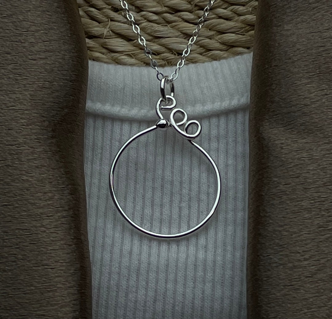 Sterling Silver Handmade Swirl Charm Holder, SALE, Sterling Silver ...