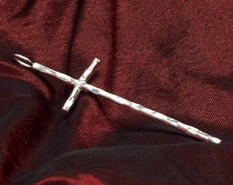 925 Sterling Silver Long Cross Necklace Pendant Chain Necklace Gift for ...