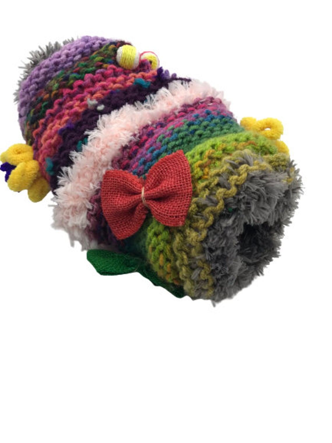 Handknit Twiddle Muffs Decorated With Different Bits & Bobs - Etsy