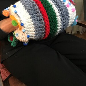 Fidget Sleeve Double Hand Knitted Relief Fiddle Muff Decorated With ...