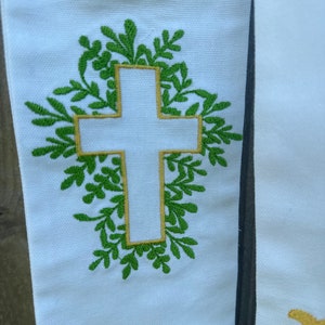 WREATH SASH Easter Cross Custom Personalized - Etsy